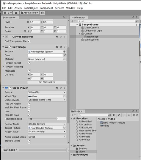 Video Player Simply Doesnt Work In Unity 6 On Android Works In Unity 2021 Questions
