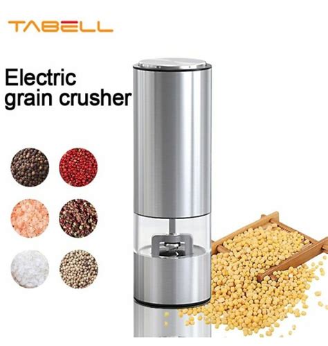 곡물 분쇄기 Tabell 전기 소금 후추 그라인더 스파이스 밀 푸드 프로세서 주방용 기계 티몬