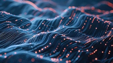 Conceptual Ai Landscape With Floating Data Points And Neural Network Visualizations Premium Ai