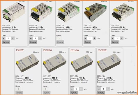 Понижающий трансформатор для лент и светодиодных ламп с 220 до 12 вольт ...
