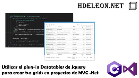 Utilizar El Plug In Datatables De Jquery Para Crear Tus Grids En