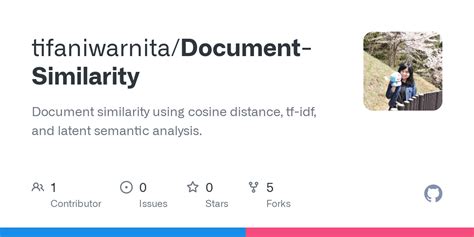 Github Tifaniwarnitadocument Similarity Document Similarity Using Cosine Distance Tf Idf