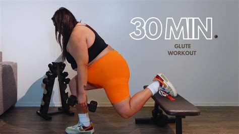 30 Min Glute Workout Beginner Friendly Dumbbells Only Youtube
