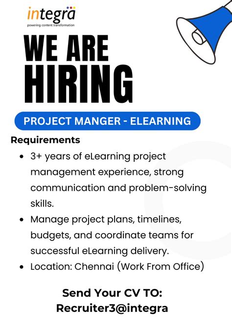 Wearehiring Hiring Projectmanagement Elearning Projectmanager Projectmanagement