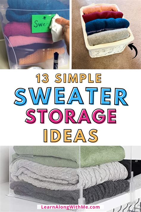 Organize Your Sweater Collection With One Of These Sweater Storage