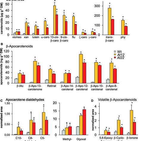 Carotenoids And Apocarotenoids In Psy Overexpressing Roots Carotenoids Download Scientific