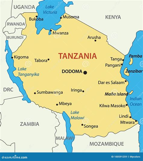 Tanzania Cartina Geografica Cartina Brasile
