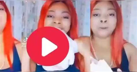 Jasmine White A Woman Eating A Raw Chicken On TikTok Video