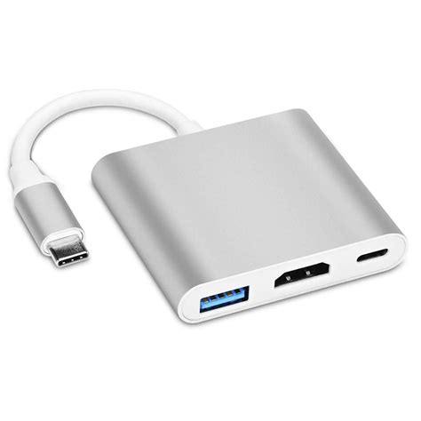 USB C To HDMI Multiport Adapter 3in1 Type C Hub