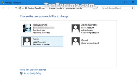 Change Account Password In Windows Tutorials