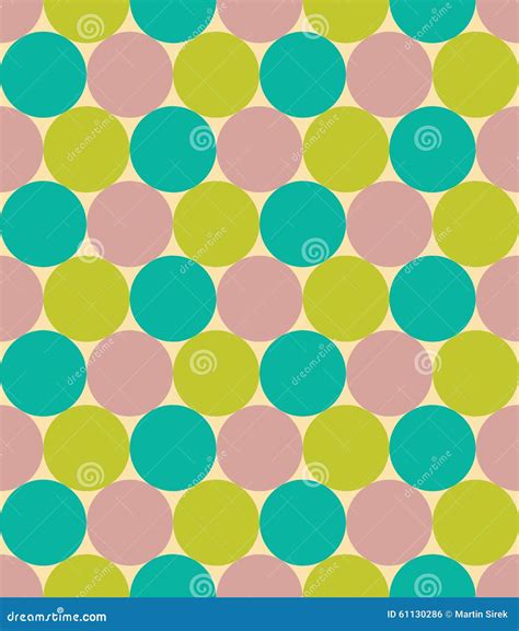 Vector Modern Seamless Colorful Geometry Pattern Circles Color Blue Green Violet Abstract