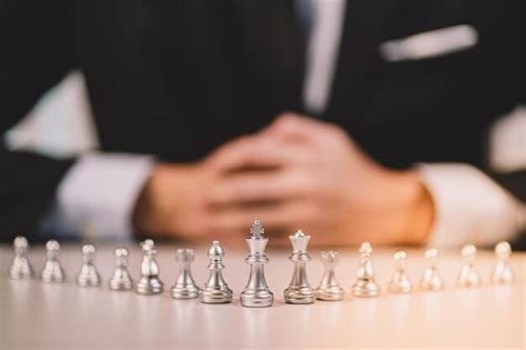 Desafio Da Concorrência De Negócios Conceito De Jogo De Estratégia De Solução Decisão Por