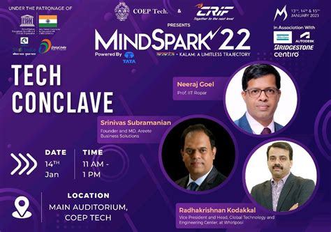 Coep Mindspark On Linkedin Tech Technical Conclave Discussion College Keynote Mindspark