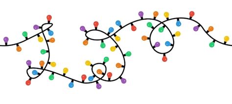 Premium Vector Seamless Christmas Lights