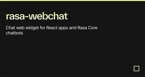 Rasa Webchat Codesandbox