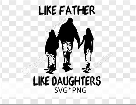 Como Padre Como Hijas Svg Png Etsy México