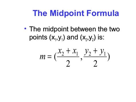 10 1 distance and midpoint formulas