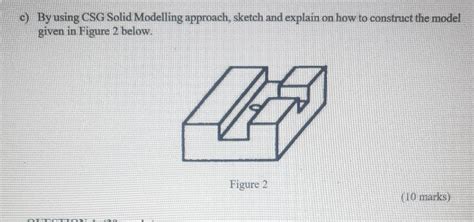 solved c by using csg solid modelling approach sketch and