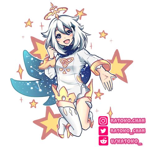 I Decided To Draw Paimon From Genshin Impact R Genshin Impact