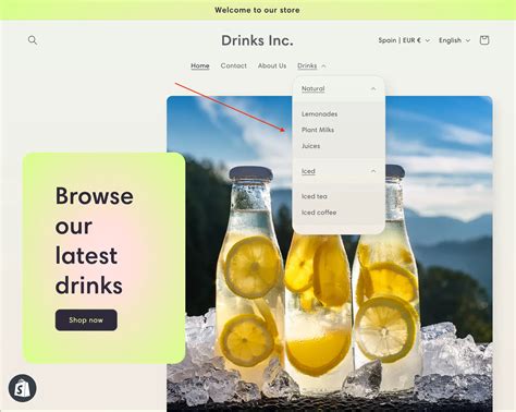 How To Add A Drop Down Menu To Shopify Store — Boxi