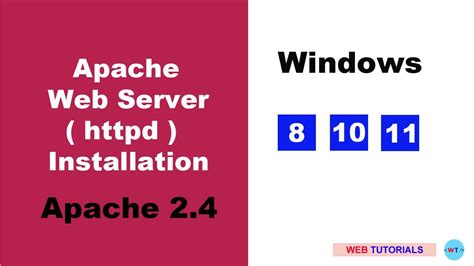 Apache Web Server Downloading And Installation On Windows 11 Youtube