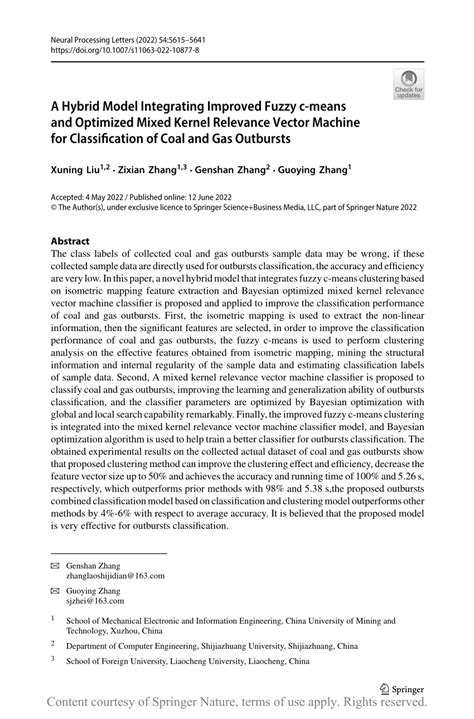 a hybrid model integrating improved fuzzy c means and optimized mixed
