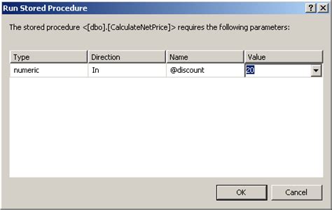Microsoft Visual Basic Databases Stored Procedures