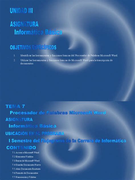 Unidad Iii Informatica Basica Tema7 Pdf