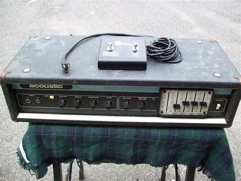 Acoustic 230 Ss Guitar Bass Amp Head W Pedal 70s Usa Reverb