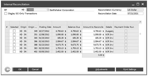 An Overview Of Internal Reconciliation In Sap Business One