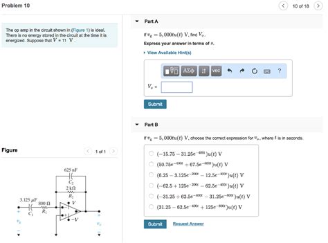 Solved Problem Of Part A The Op In The Circuit Chegg Com