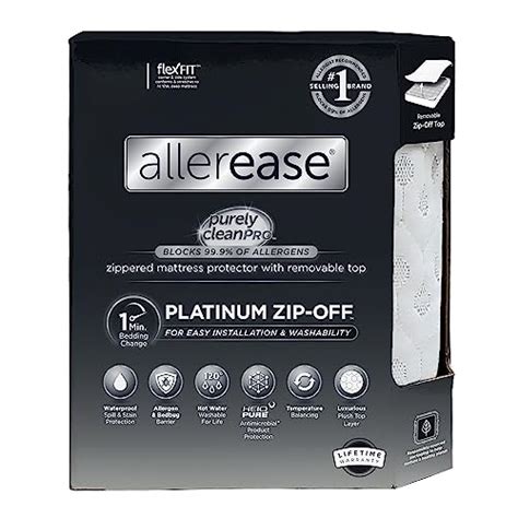 Allerease Platinum Zip Off Top Mattress Protector For Sale North Las