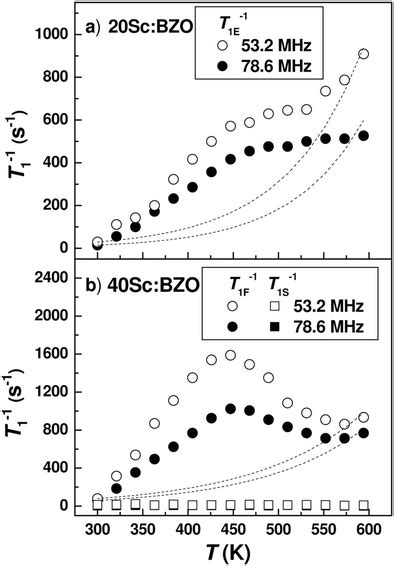 Temperature Dependences Of Proton Spinlattice Relaxation Rates