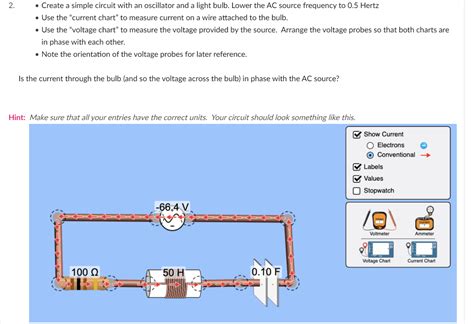 Solved Create A Simple Circuit With An Oscillator And A Chegg Com