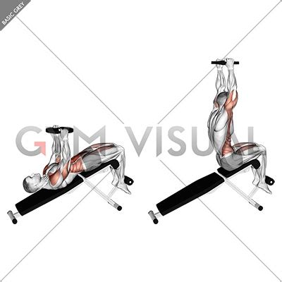 Weighted Incline Crunches