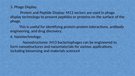 M13 Vector In Microbial Biotechnology Pptx Biotech And Biomedical Industry Industries