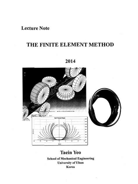 Finite Element Method Pdf Finite Element Method Matrix Mathematics