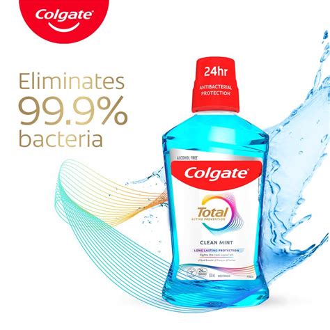 Buy Colgate Mouthwash Total Clean Mint 500ml Online At Chemist Warehouse®