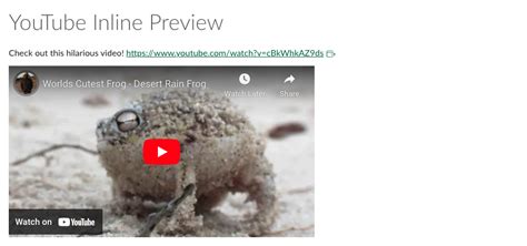 Disabling Youtube Inline Preview In Canvas Gmctl Online Teaching