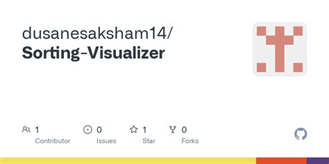 GitHub Dusanesaksham Sorting Visualizer