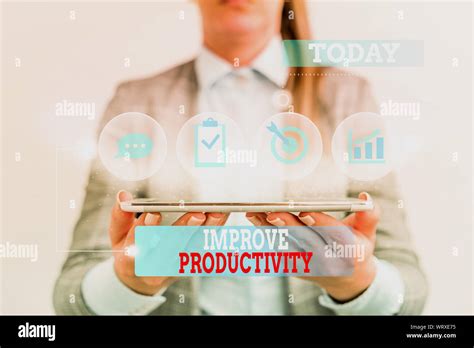 Handwriting Text Writing Improve Productivity Conceptual Photo To