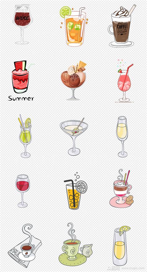 手绘饮料图片卡通卡通饮料图片手绘大山谷图库