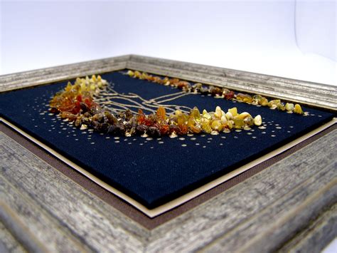 Amber Tree Of Life Framed Artwork Etsy