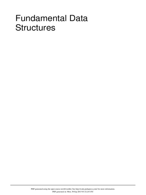 Fundamental Data Structures Pdf Data Structure Class Computer Programming