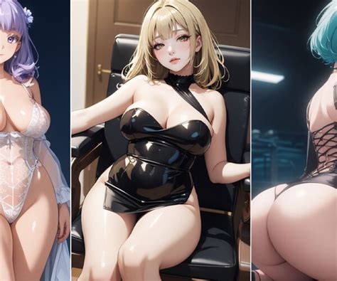 Artstation 525 Anime Sexy Outfit Variations Diverse Character