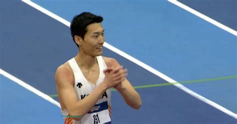 우상혁 시즌 첫 대회에서 2m24아시아실내육상선수권 男 높이뛰기 銀