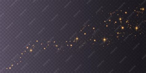 황금 먼지 빛 Png 나뭇잎 조명 효과 배경 크리스마스 빛나는 먼지 배경 크리스마스 빛나는 빛 Bokeh 색종이와 디자인을위한 스파클 오버레이 질감 프리미엄 벡터