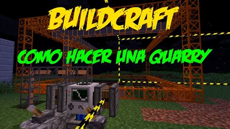 Como Hacer Una Quarry Buildcraft Mod Minecraft Youtube