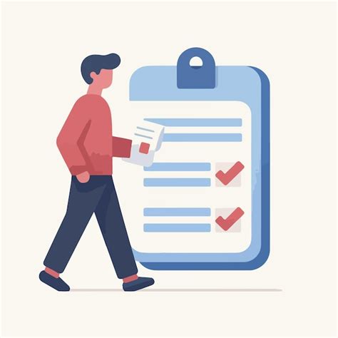 Premium Vector Person With Notepad Simple And Minimalist Flat Design Style