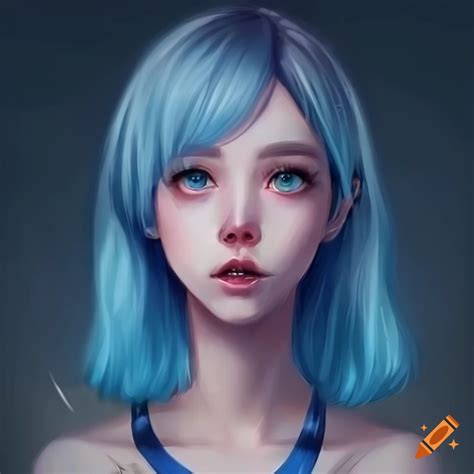 Wallpaper Close Up Face Portrait Painting Semi Realis